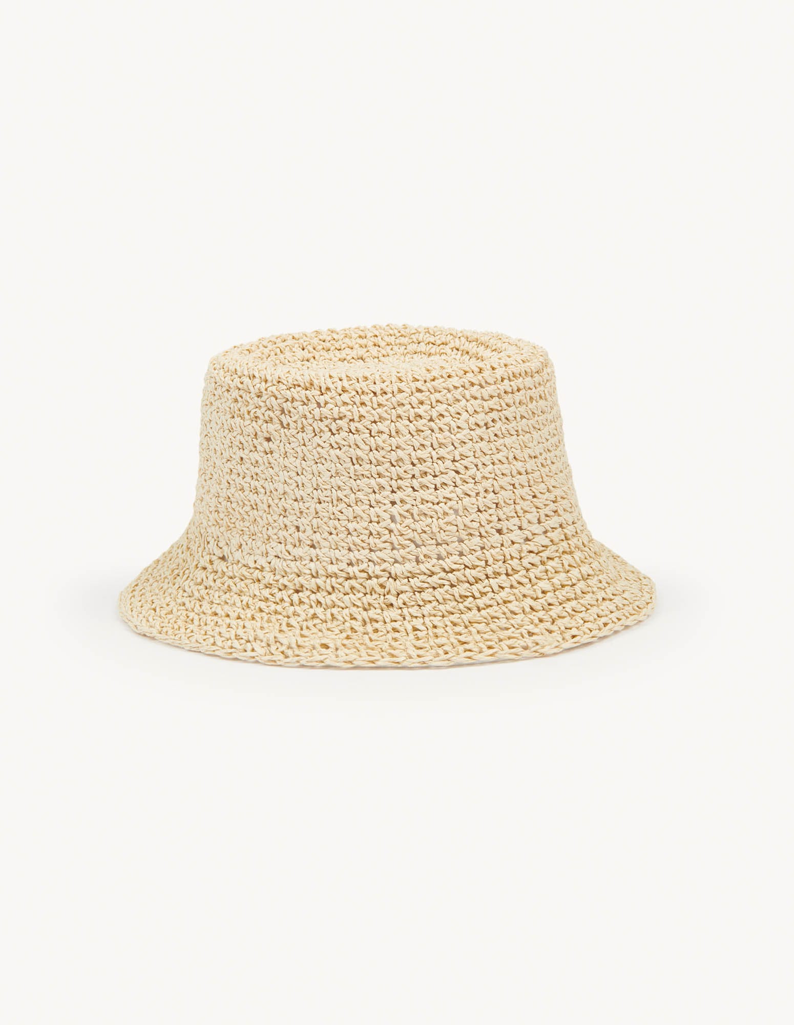 SANDRO Raffia Bucket Hat in Natural | Endource