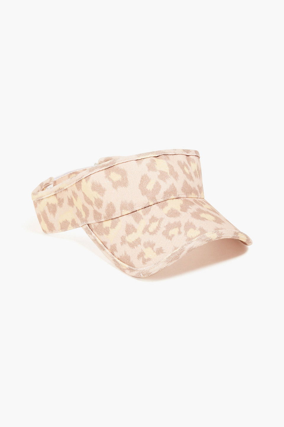 ZIMMERMANN Leopard-Print Twill Visor in Animal Print | endource