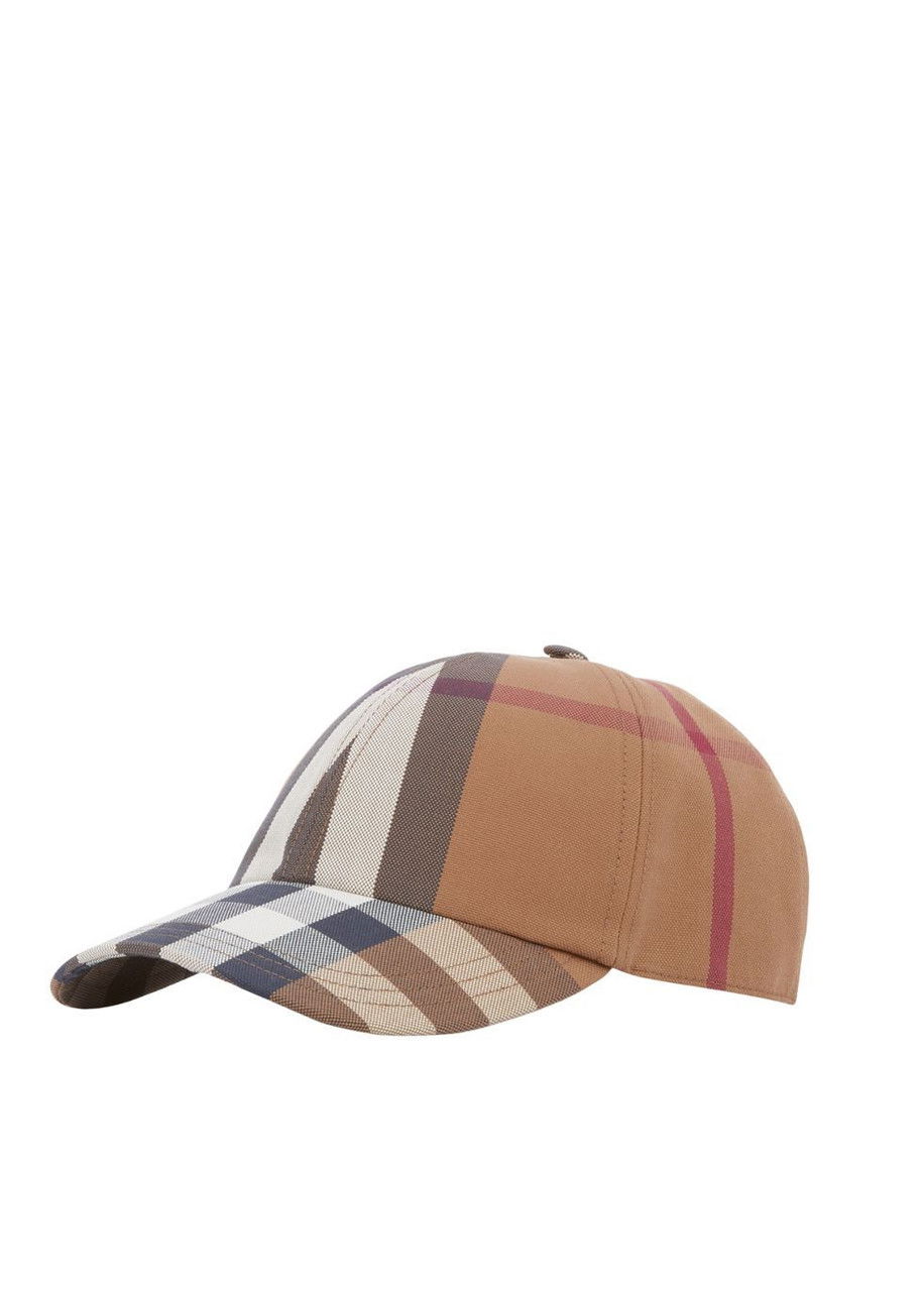 BURBERRY Check Cotton Baseball Cap | endource