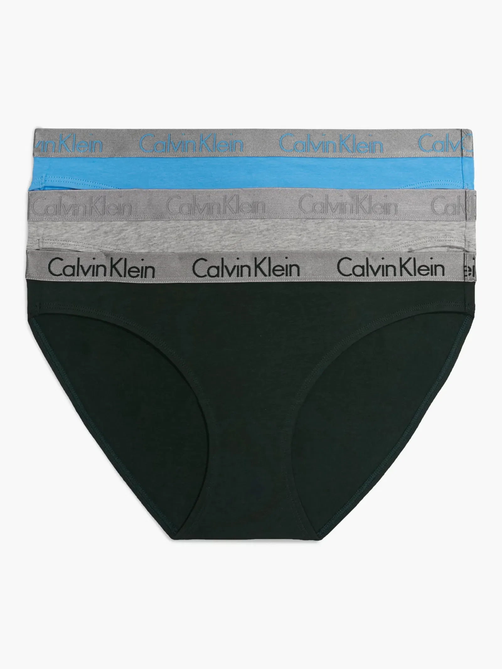 CALVIN KLEIN Radiant Cotton Bikini Knickers, Pack Of 3 in Multi | endource