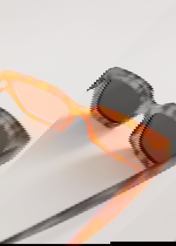 MANGO Retro Style Sunglasses in Chocolate | endource