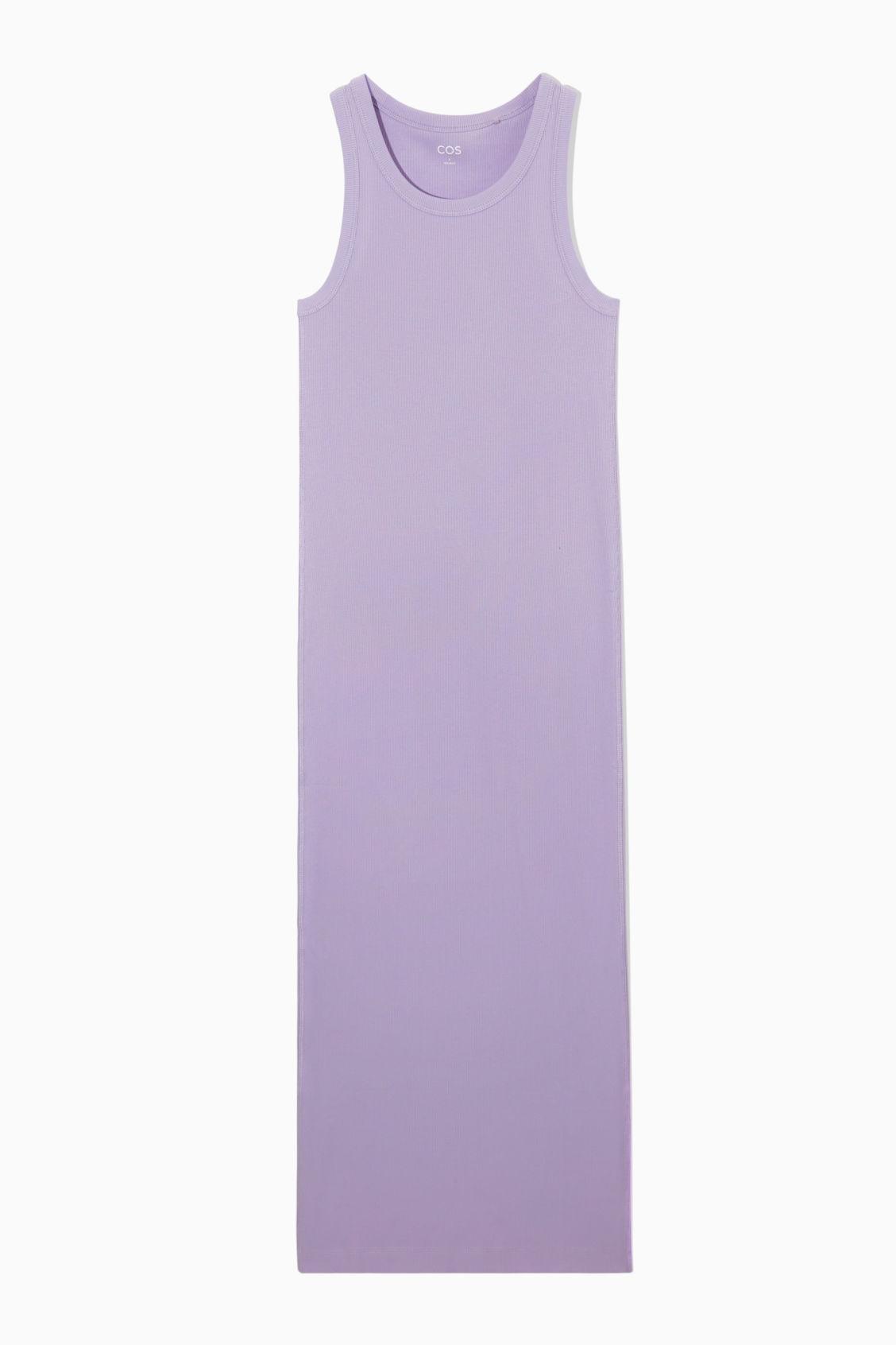 COS Ribbed Tube Dress in LILAC | Endource