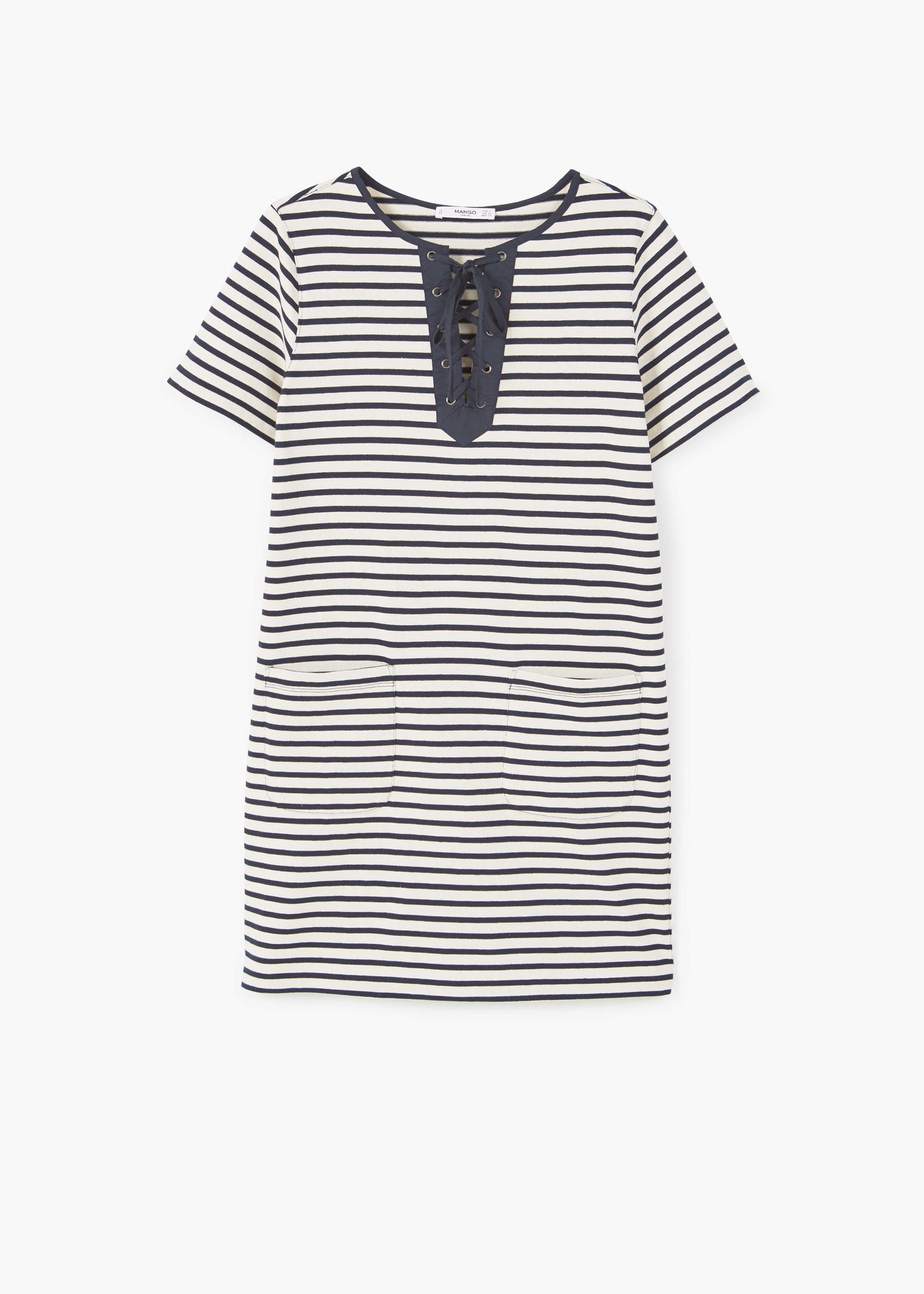 MANGO Cord Striped Dress | endource