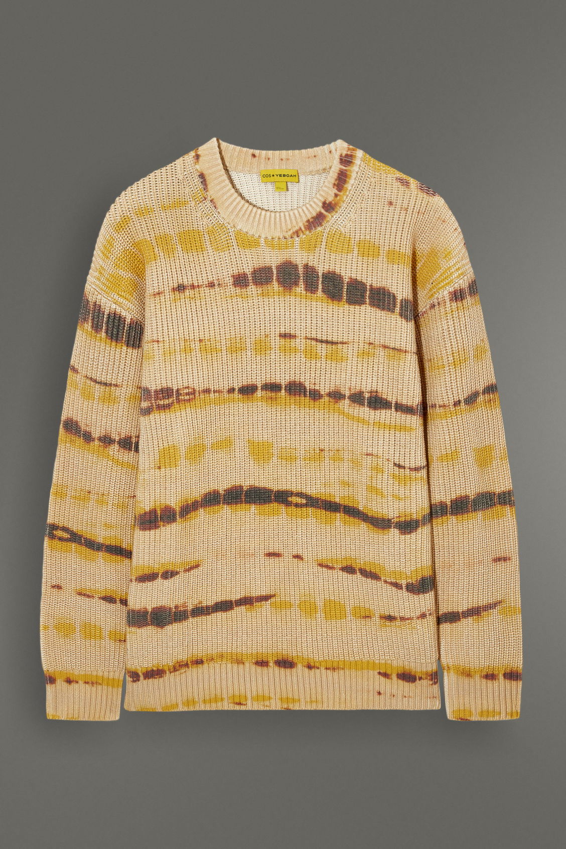 COS COS × Yeboah - Tie-Dye Jumper in BEIGE / YELLOW / PRINTED | Endource