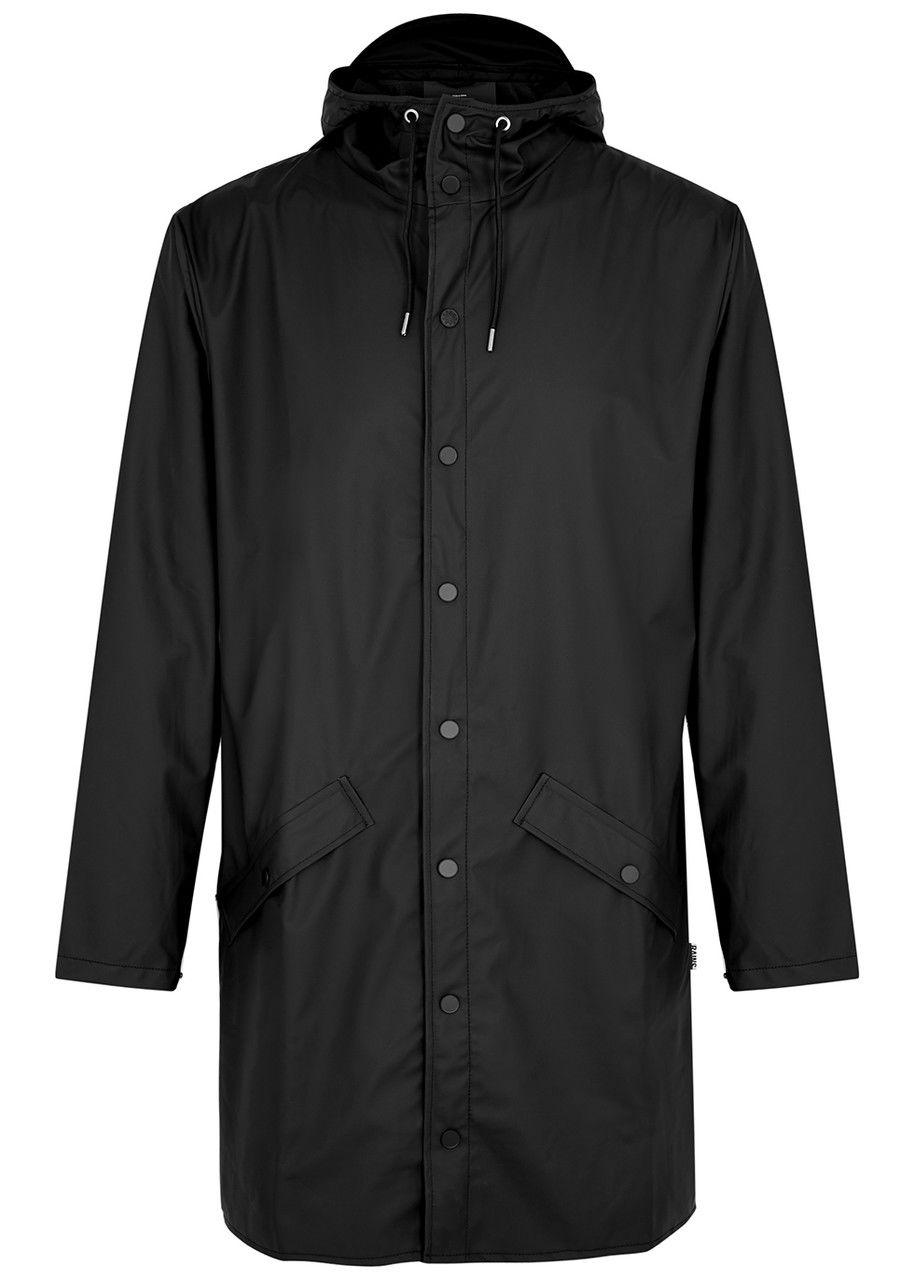 RAINS Long Matte Rubberised Raincoat | Endource
