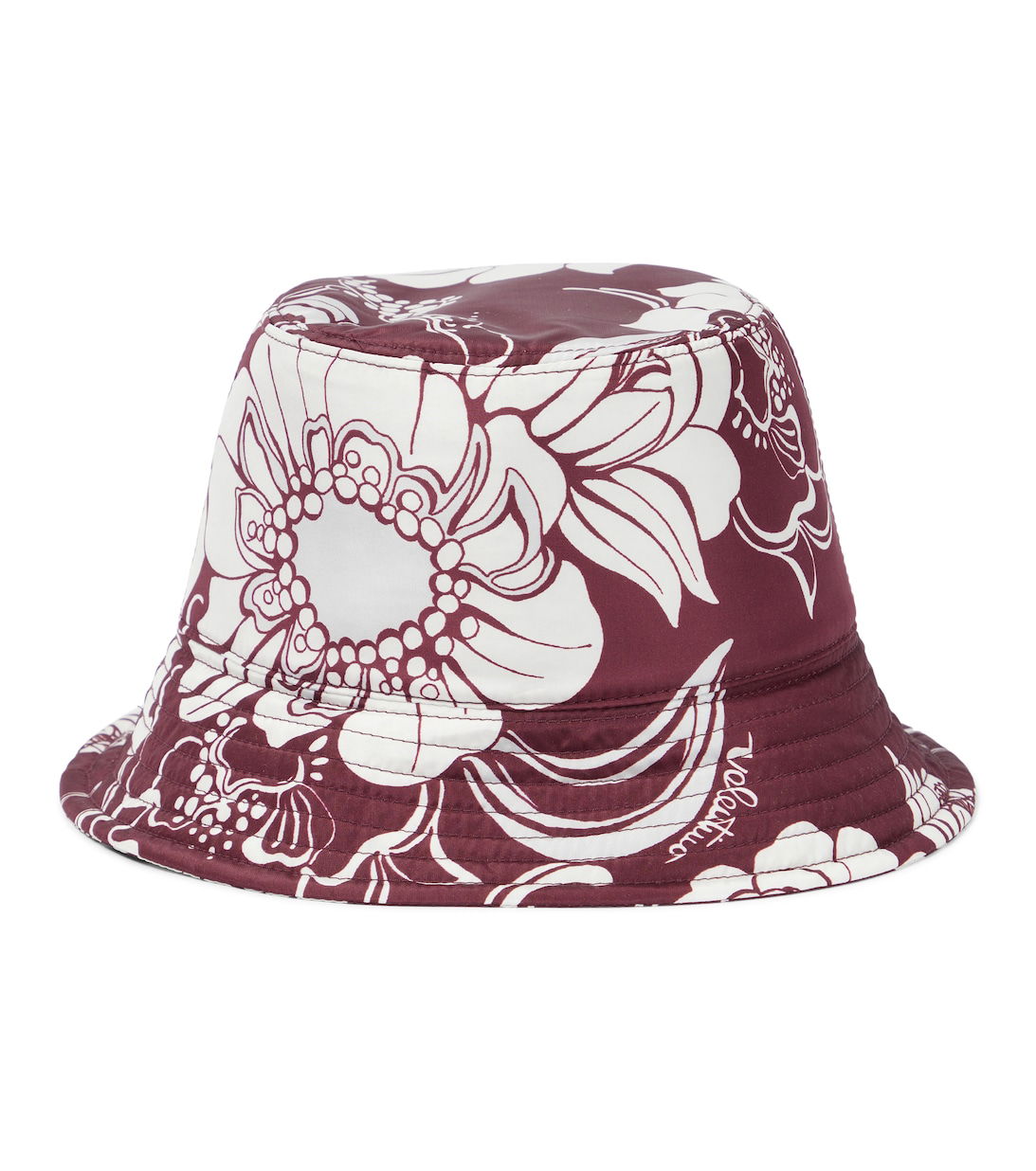 Valentino Street Flowers Silk Bucket Hat | endource