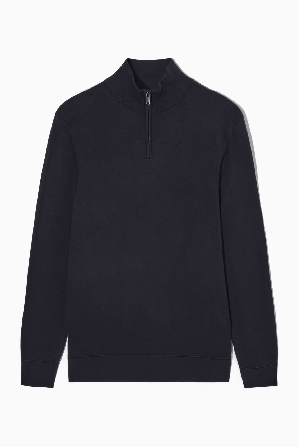 COS Slim-Fit Half-Zip Jumper in DARK NAVY | Endource
