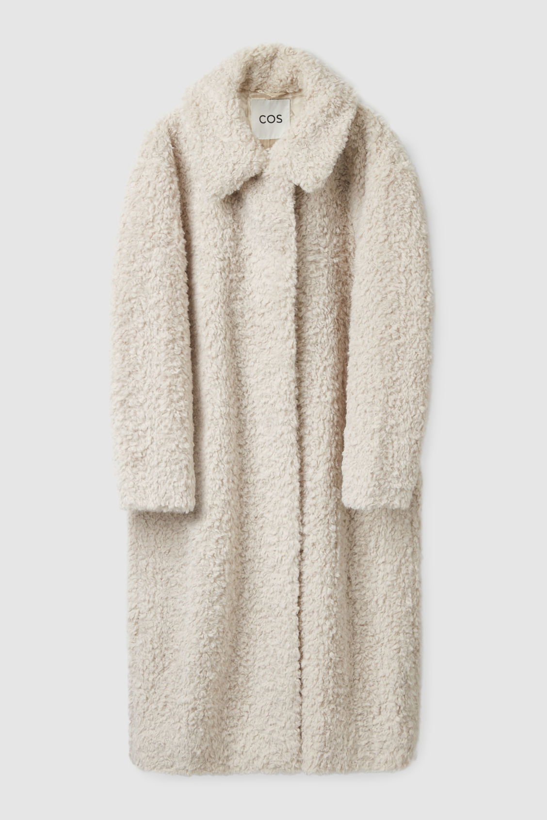 COS Teddy Coat in OFF-WHITE | endource
