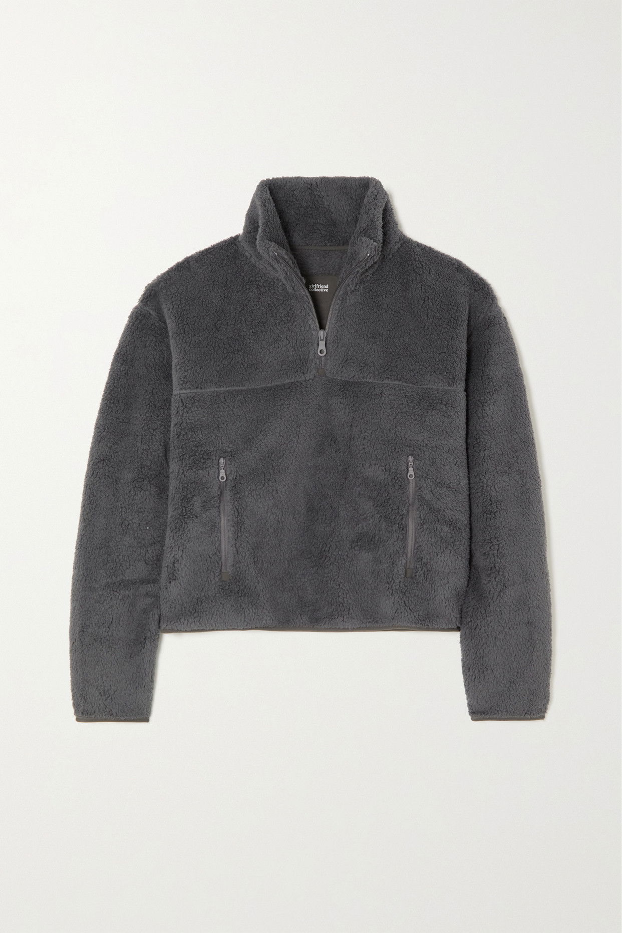 GIRLFRIEND COLLECTIVE Recycled Fleece Sweatshirt in Gray | Endource