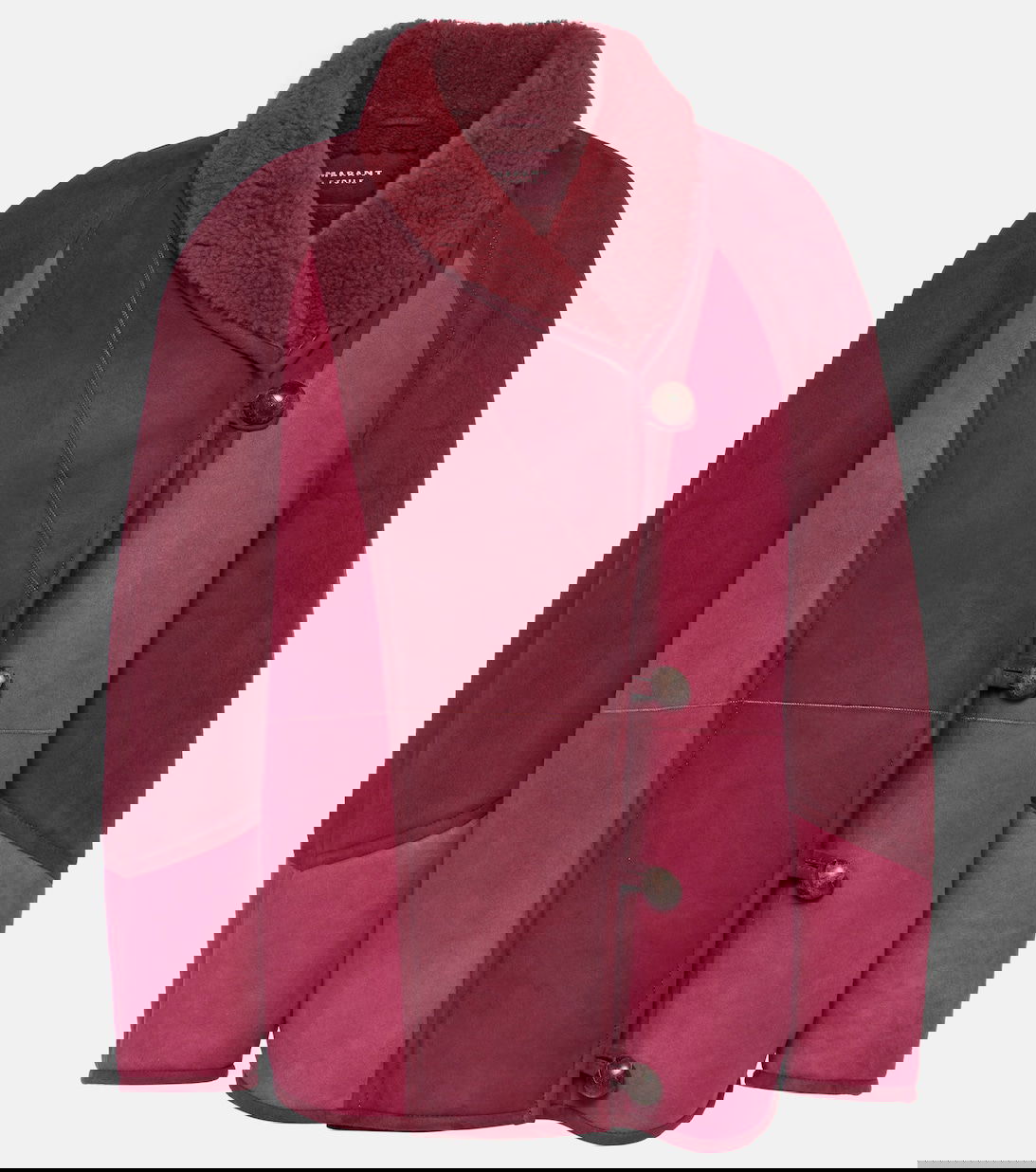 ISABEL MARANT ÉTOILE Abeni Shearling-Lined Suede Jacket in ...