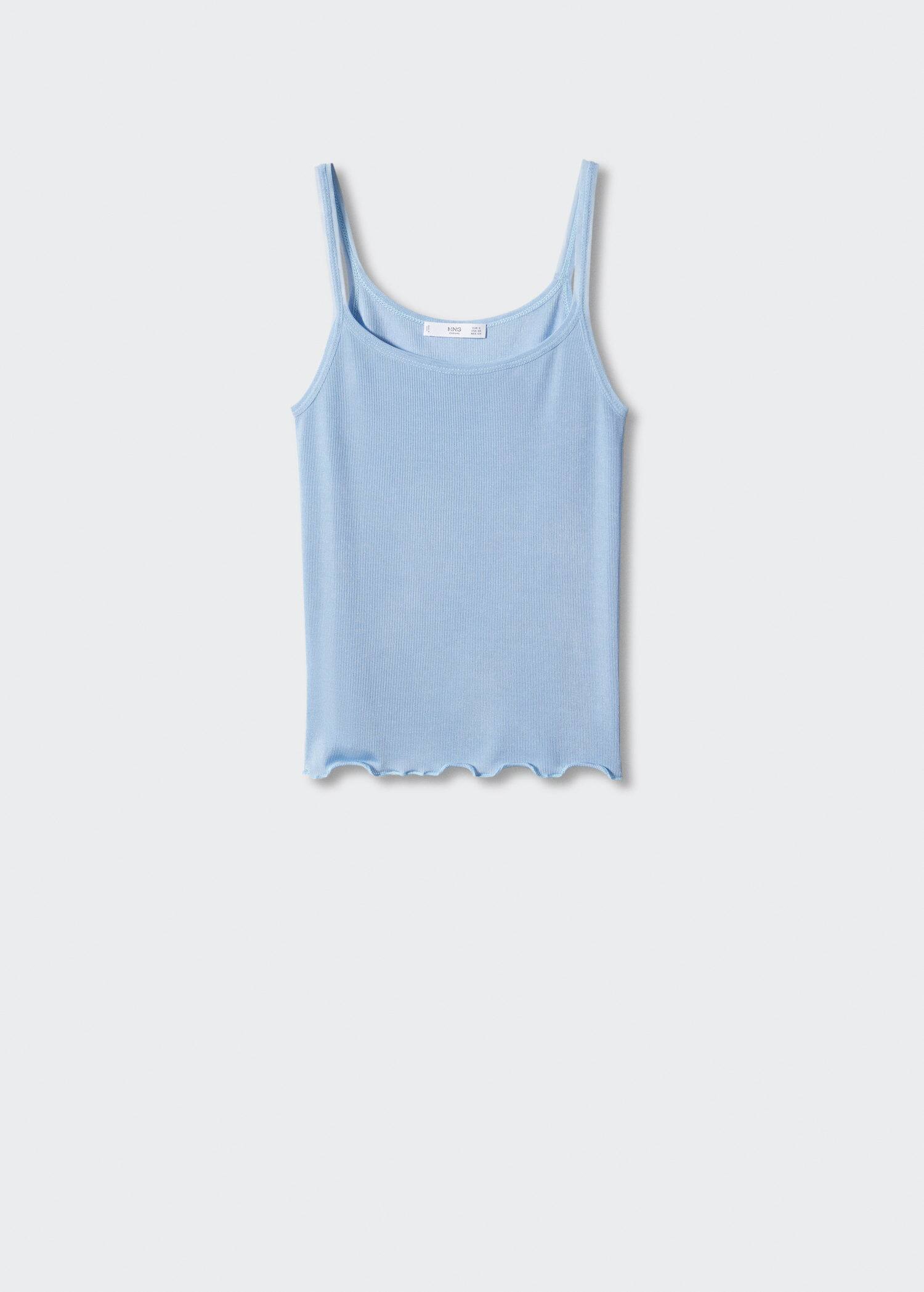 MANGO Ribbed Strap Top | Endource