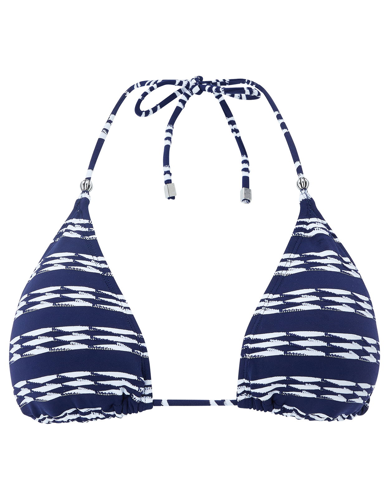 Monsoon Belle Stripe Triangle Bikini Top | endource