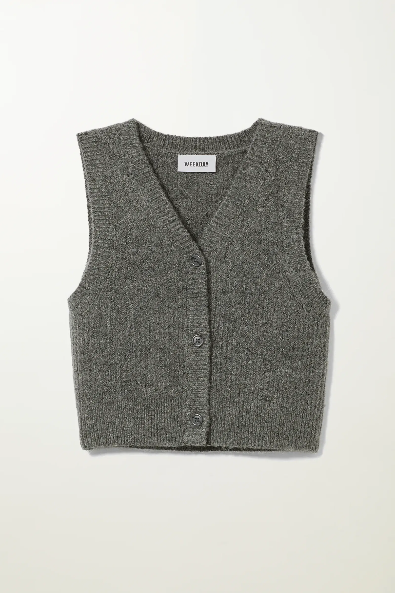 WEEKDAY Mira Vest in Grey | Endource