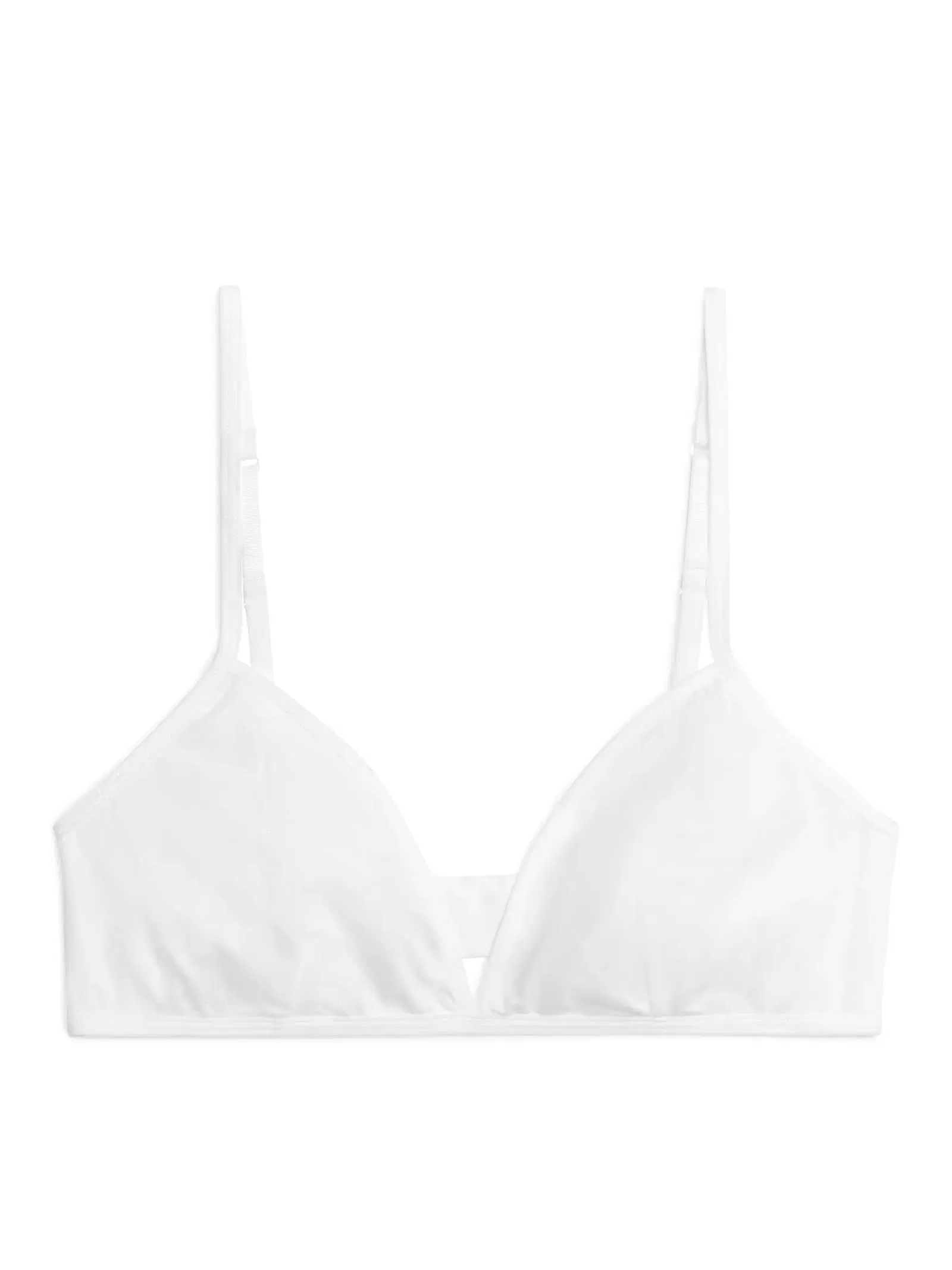Arket Cotton Soft Bra In White Endource