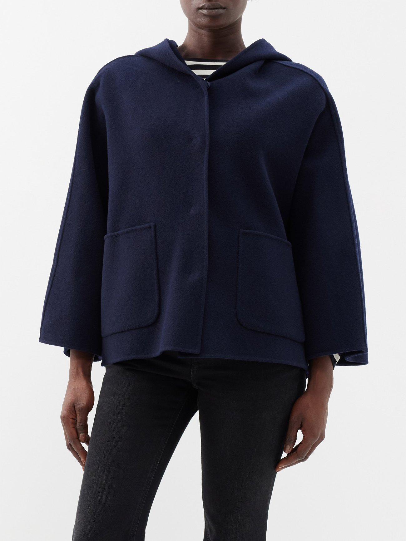 WEEKEND MAX MARA Caliga Coat in Navy | Endource