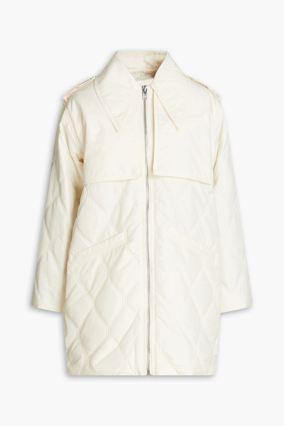 GANNI Quilted Shell Jacket | endource