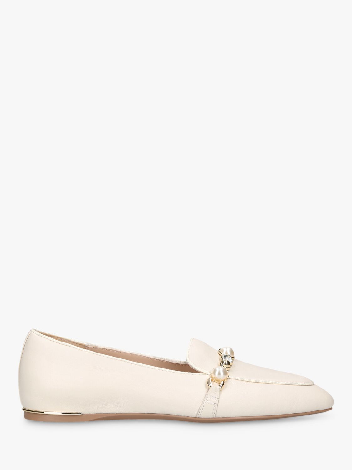 CARVELA Precious Leather Loafers in Putty | endource