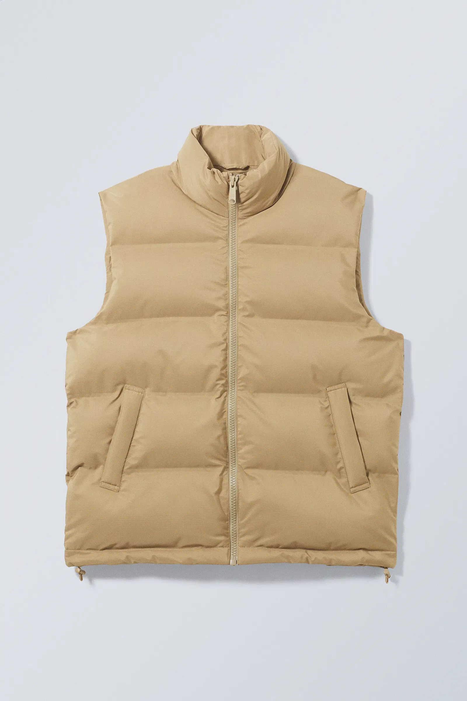 WEEKDAY Kip Puffer Vest in Beige | endource