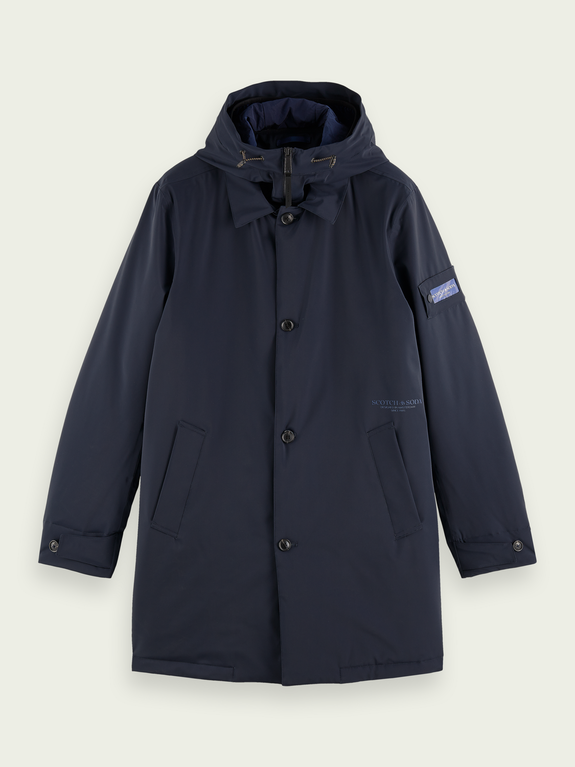 SCOTCH & SODA Light Padded Trench Coat in Night | endource