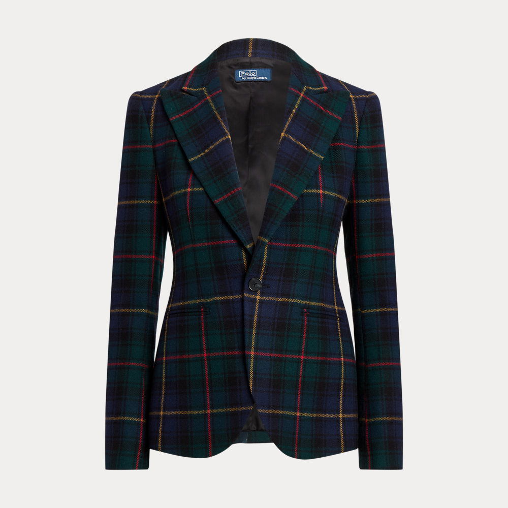 Polo Ralph Lauren Tartan Plaid Wool Blazer In Multi Endource