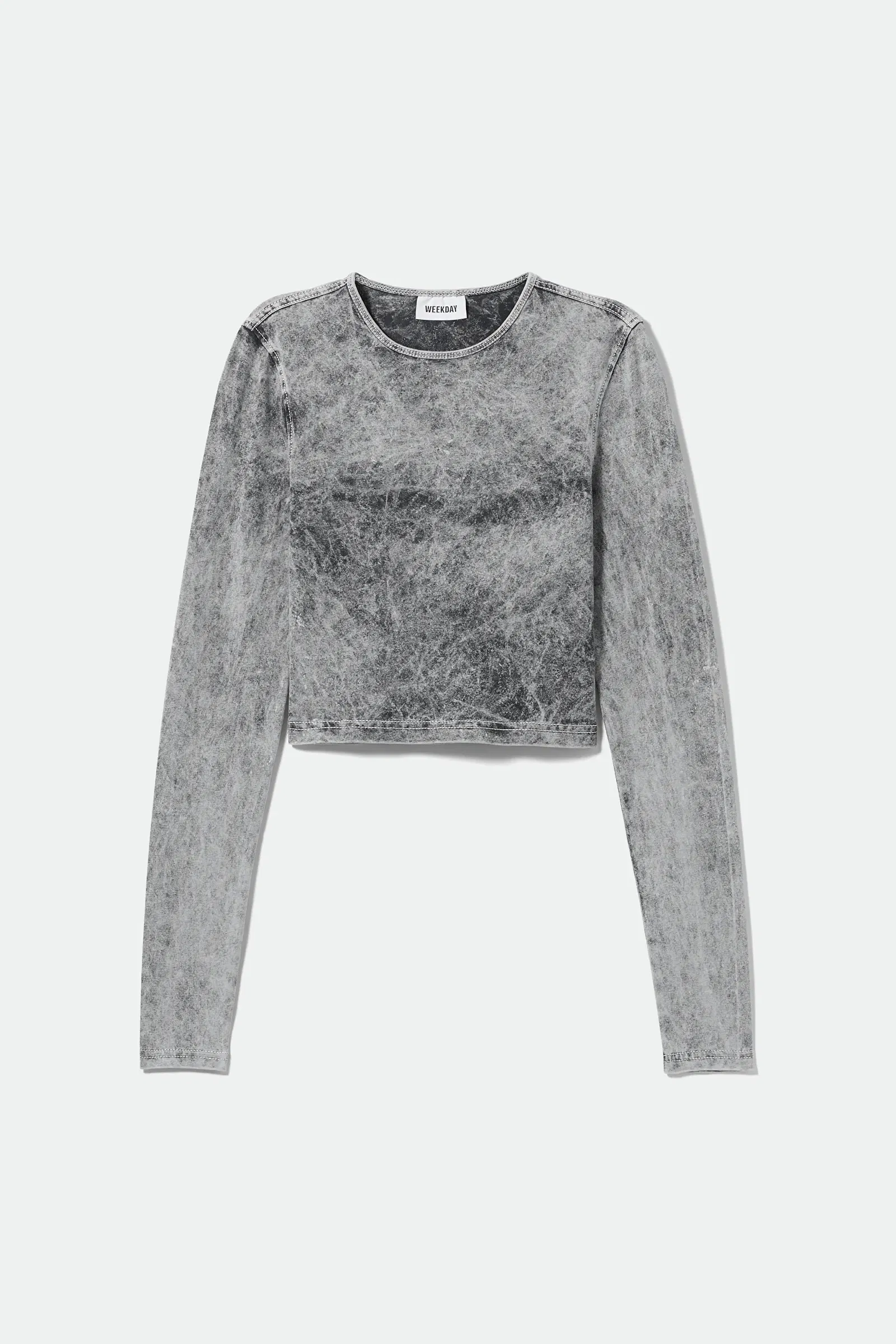 WEEKDAY Mind Crop Denim Wash | endource