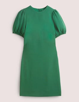 BODEN Cut Out Jersey Mini Dress in Hunter Green | endource