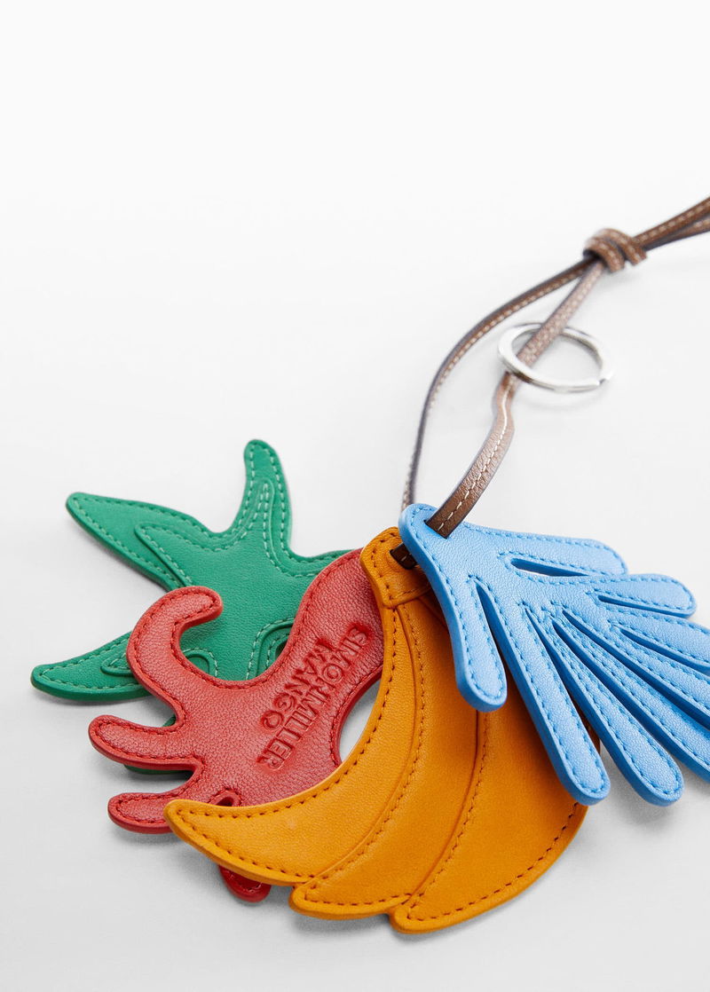 MANGO Combined Leather Keychain in Leather | endource