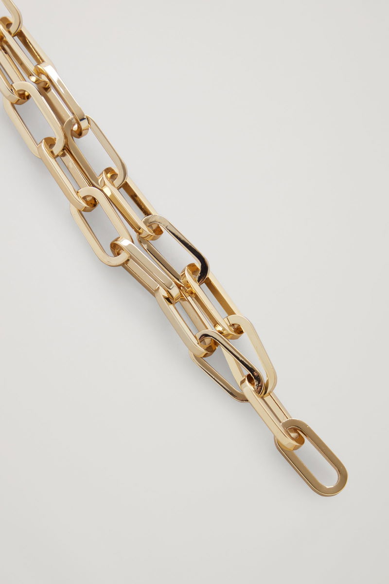 COS Double Chain Bracelet in gold | endource