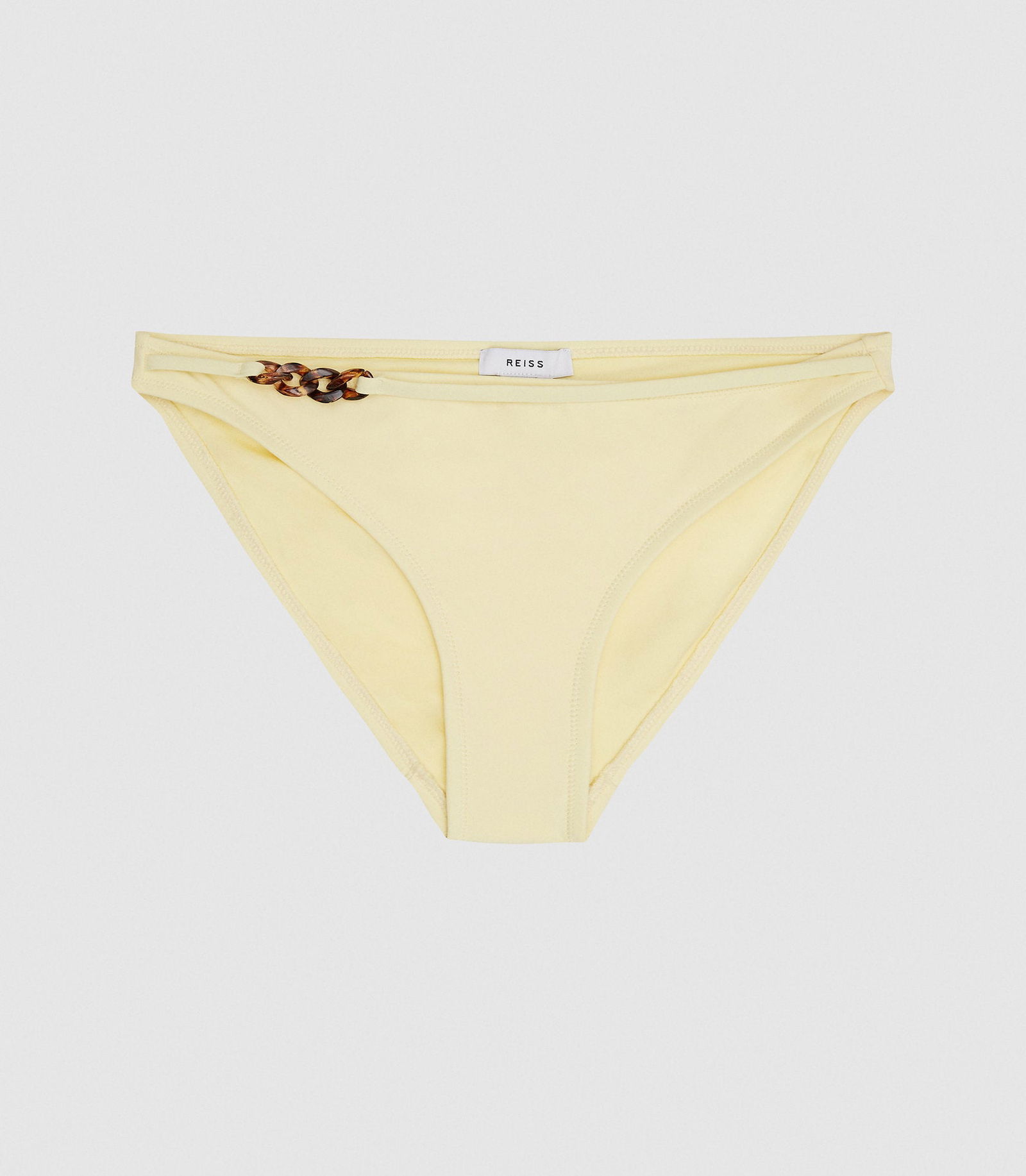 REISS Myra Tanga Bikini Briefs in Yellow | Endource