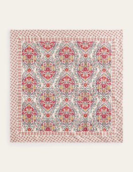 BODEN Silk Scarf in Multi, Vine Terrace | endource