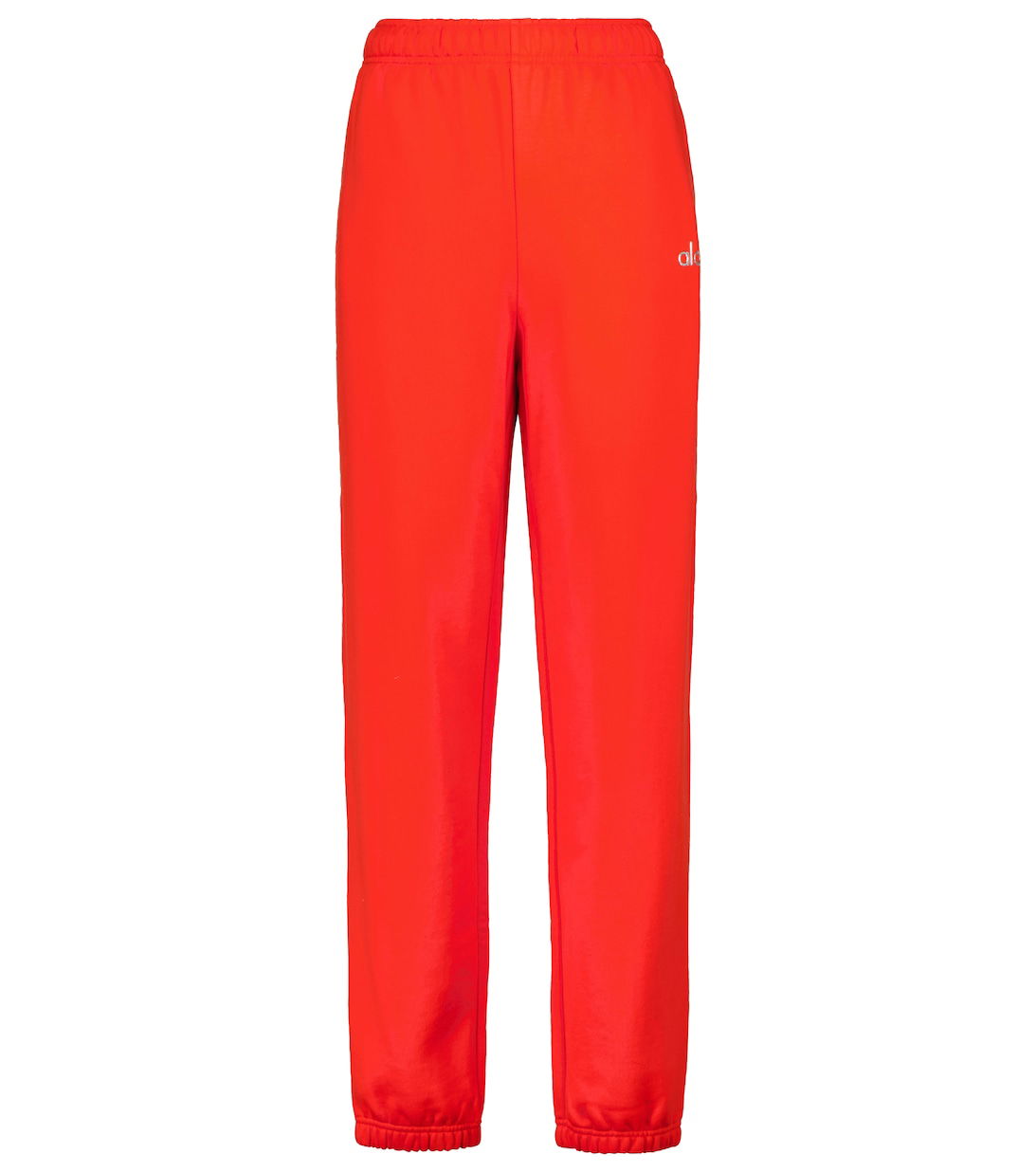 ALO YOGA Accolade Cotton-Blend Sweatpants in Red | Endource