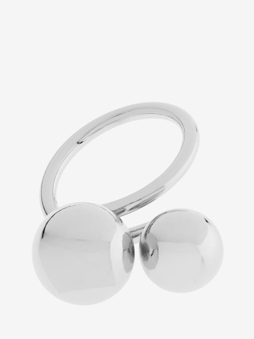 MINT VELVET Chunky Sphere Ring in Silver | endource