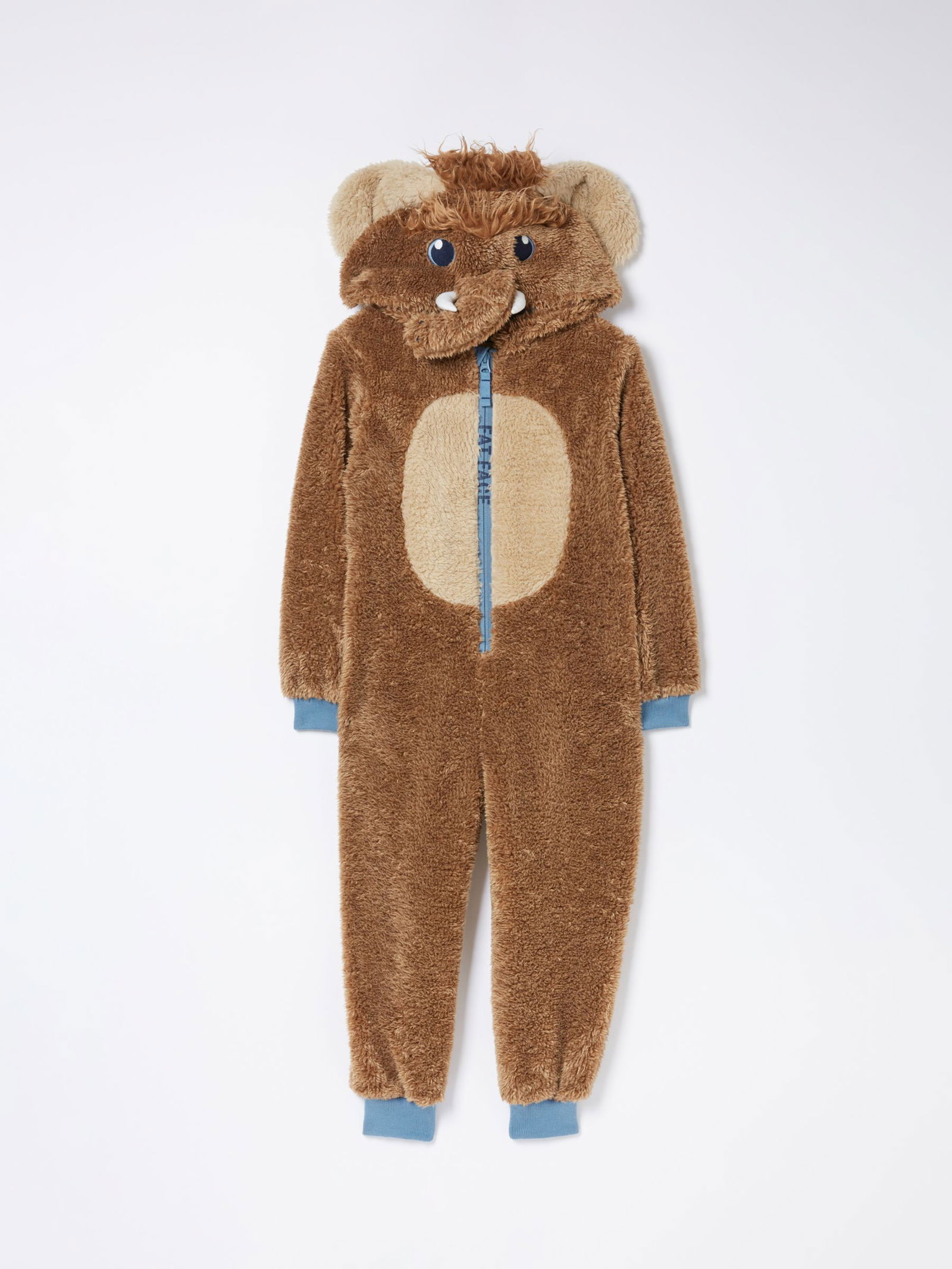 FATFACE Mammoth Hooded Onesie in Brown Marl | endource