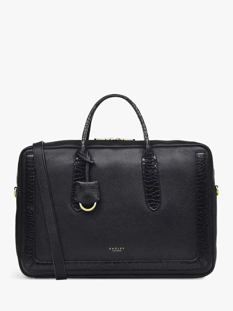 RADLEY Academia Way Leather Cross Body Bag in Black | endource