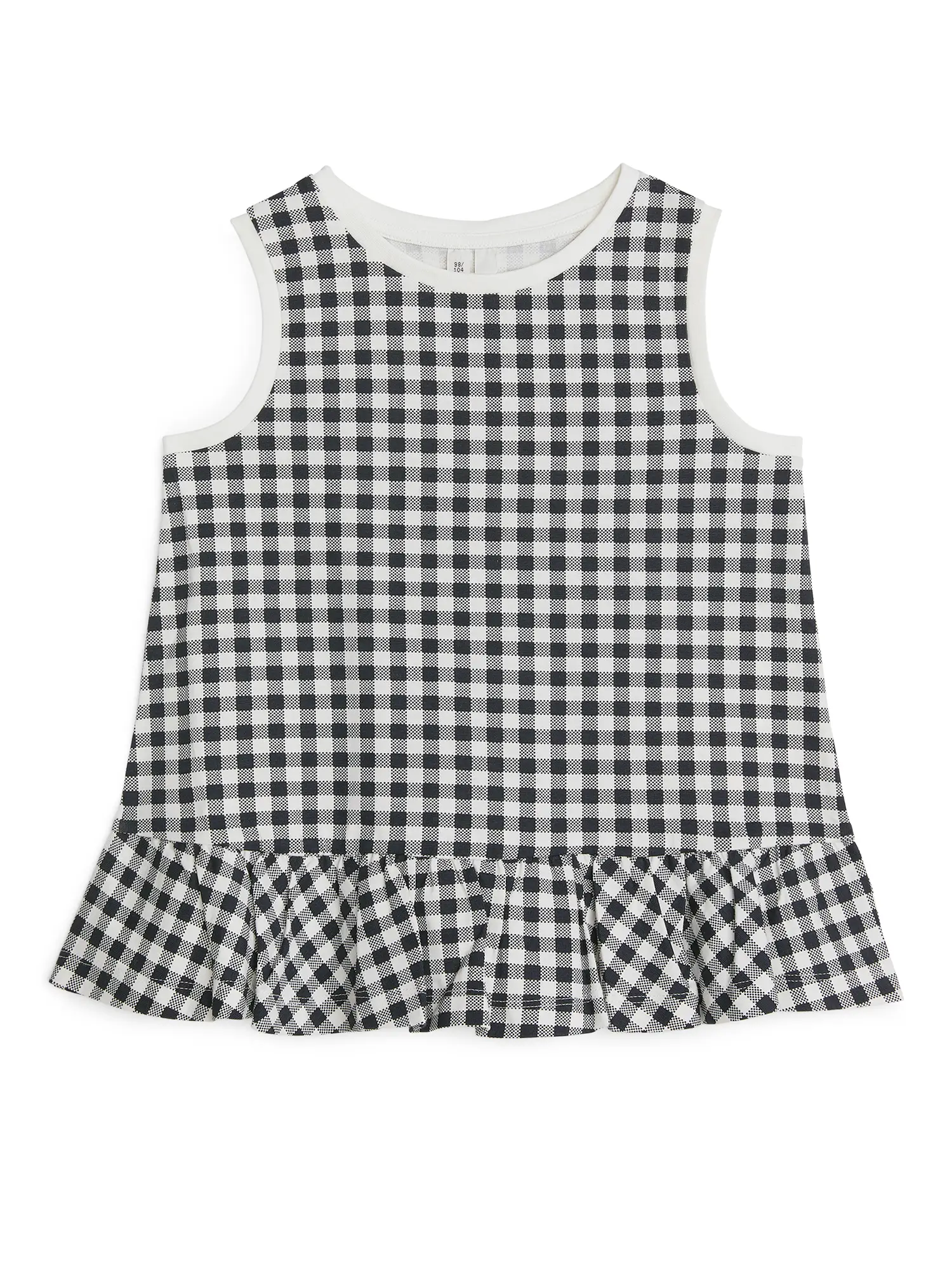 ARKET Frill Tank Top in Dark Blue | Endource