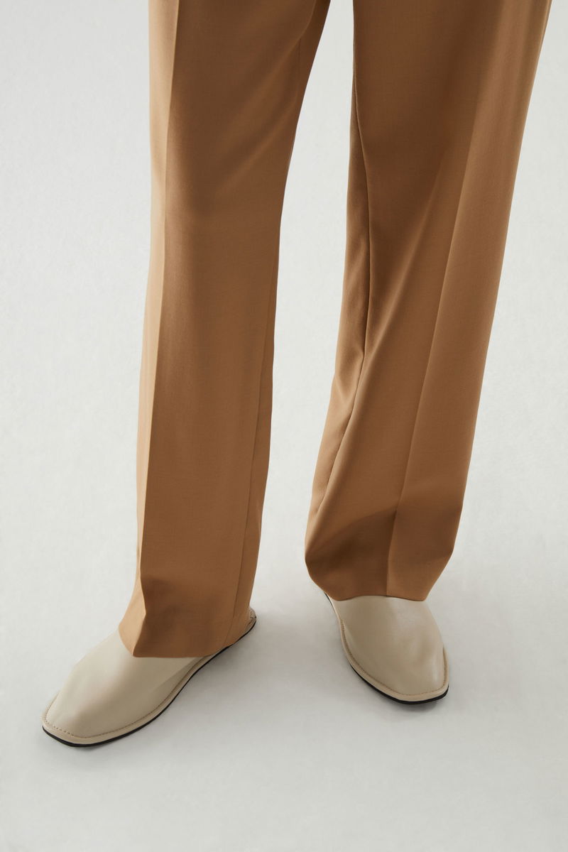 COS Lined Leather Slippers | endource