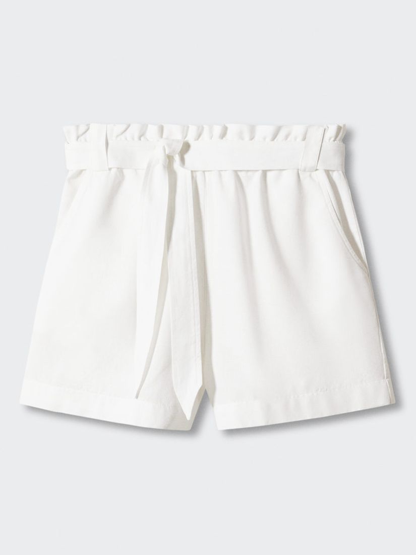 MANGO Lina Linen Blend Shorts | endource