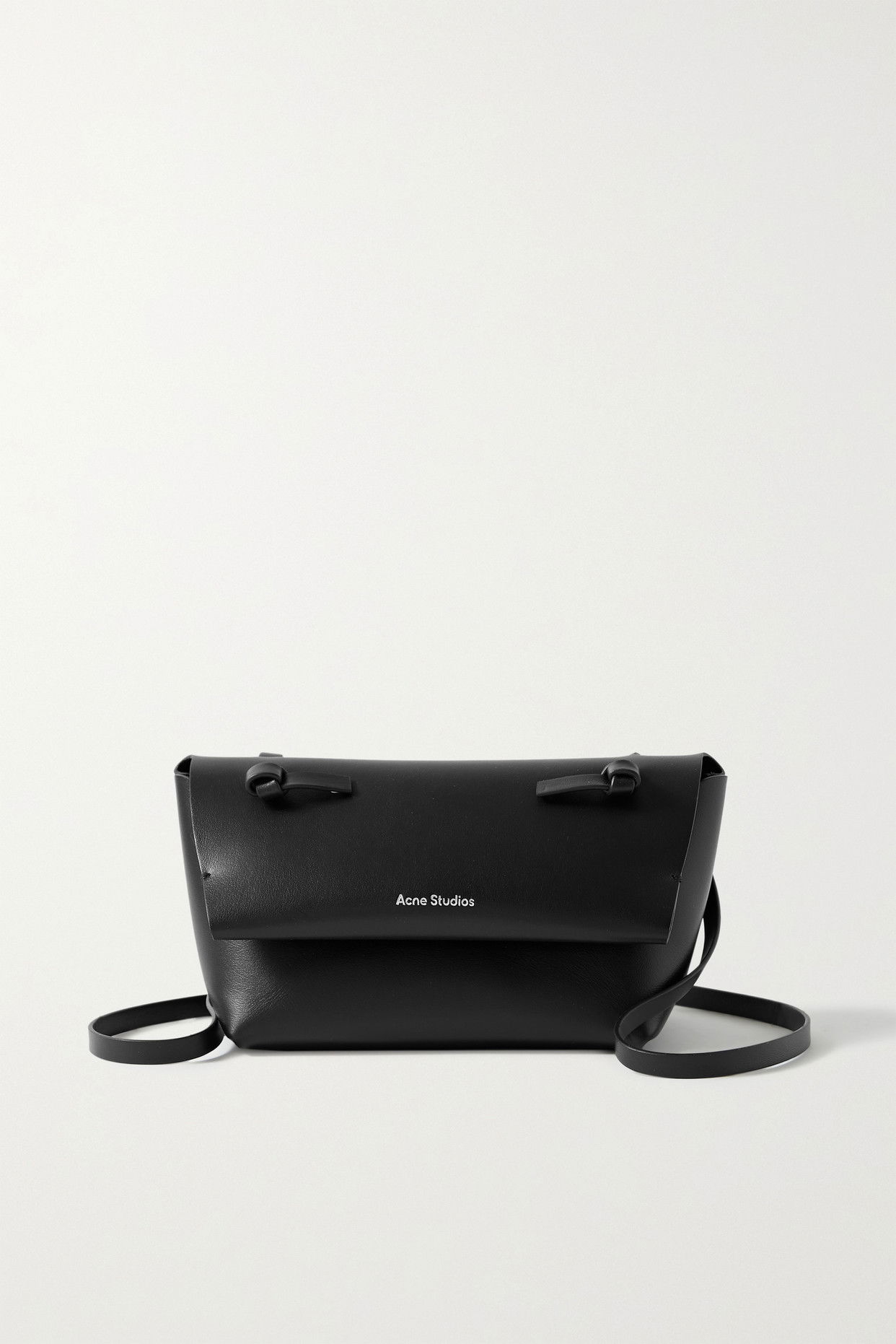 ACNE STUDIOS Mini Leather Shoulder Bag in Black | endource