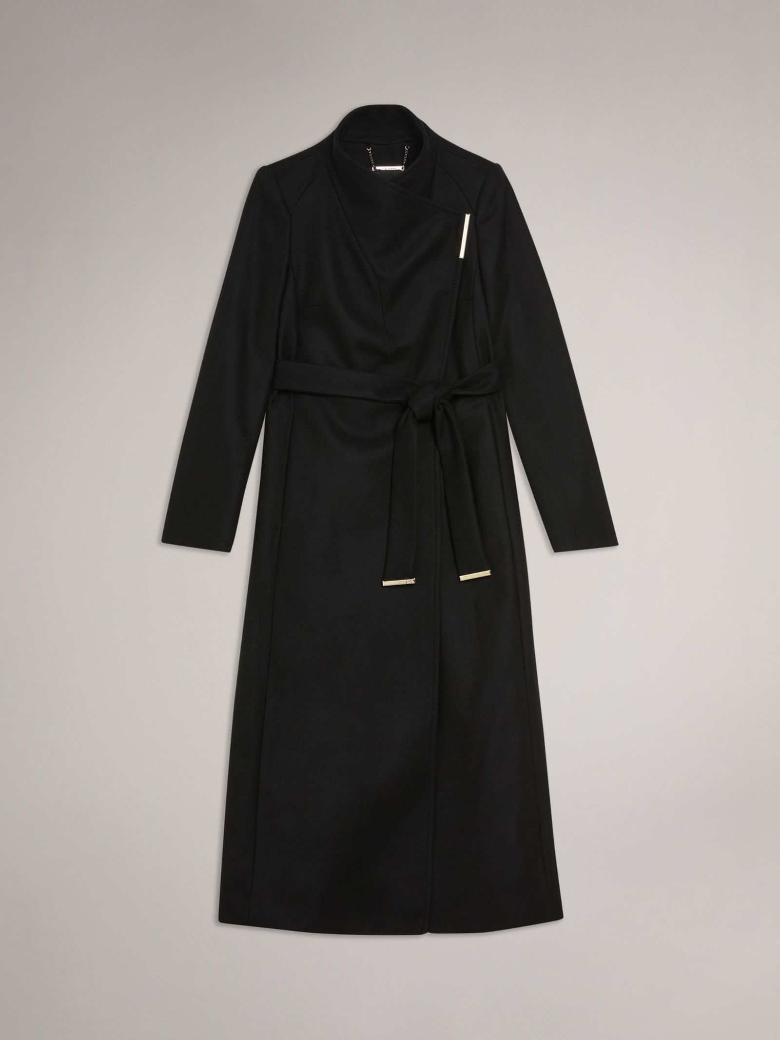 TED BAKER Rosell Wool and Cashmere Blend Long Coat | endource