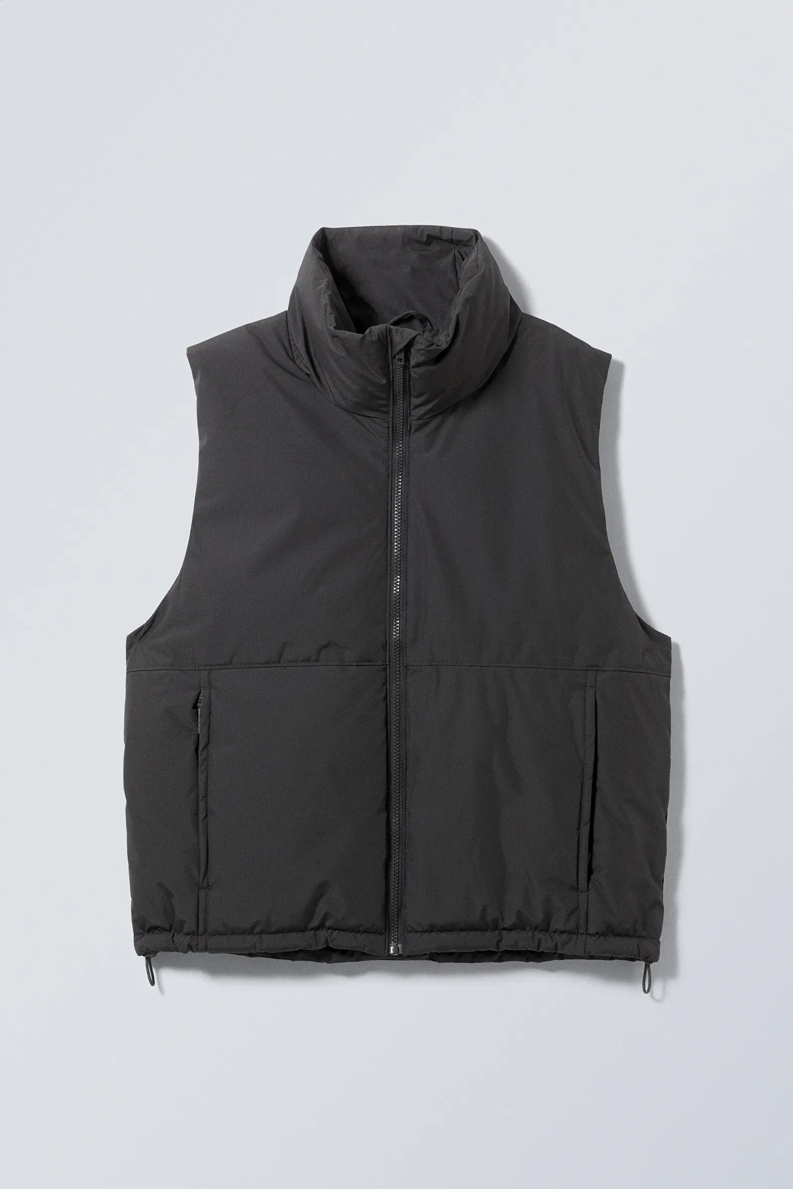 WEEKDAY Billy Puffer Vest in Black | endource