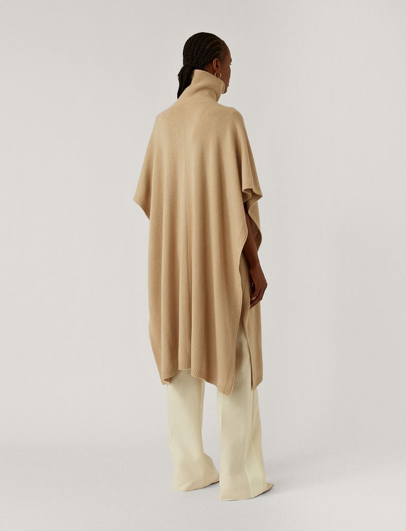 JOSEPH Pure Cashmere Poncho in CHAMPAGNE | Endource