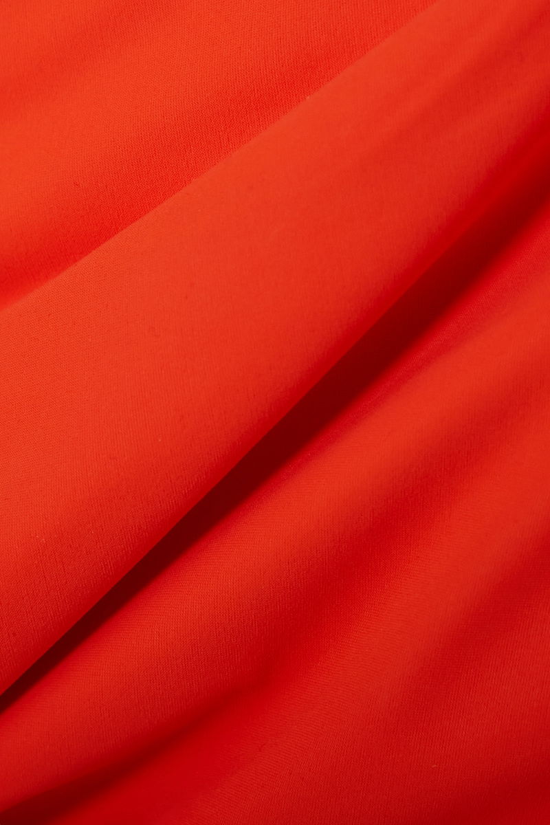 ZIMMERMANN Shelly Cutout Bandeau Swimsuit in Orange | endource