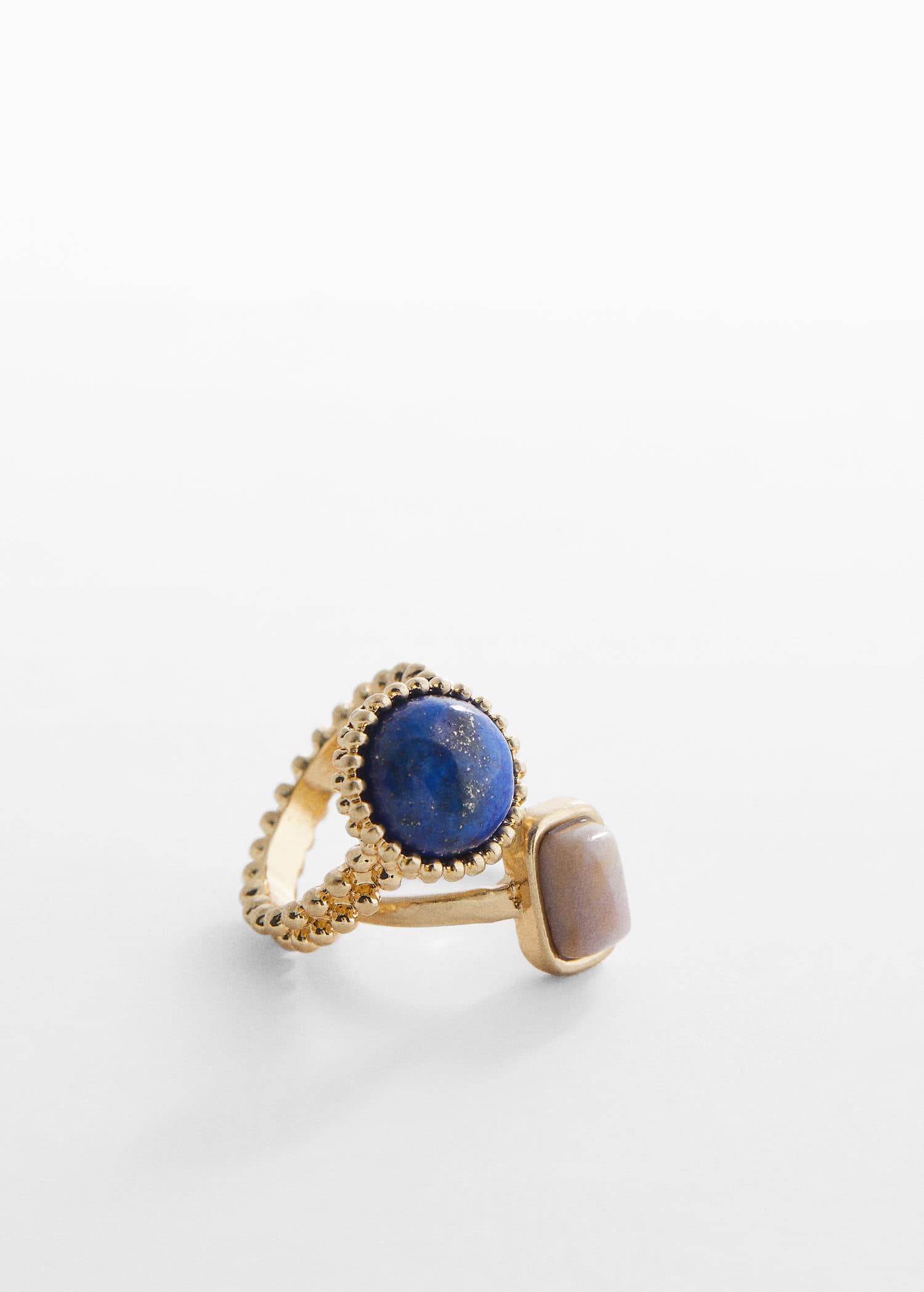 MANGO 2 Stone Rings Set in Gold | endource
