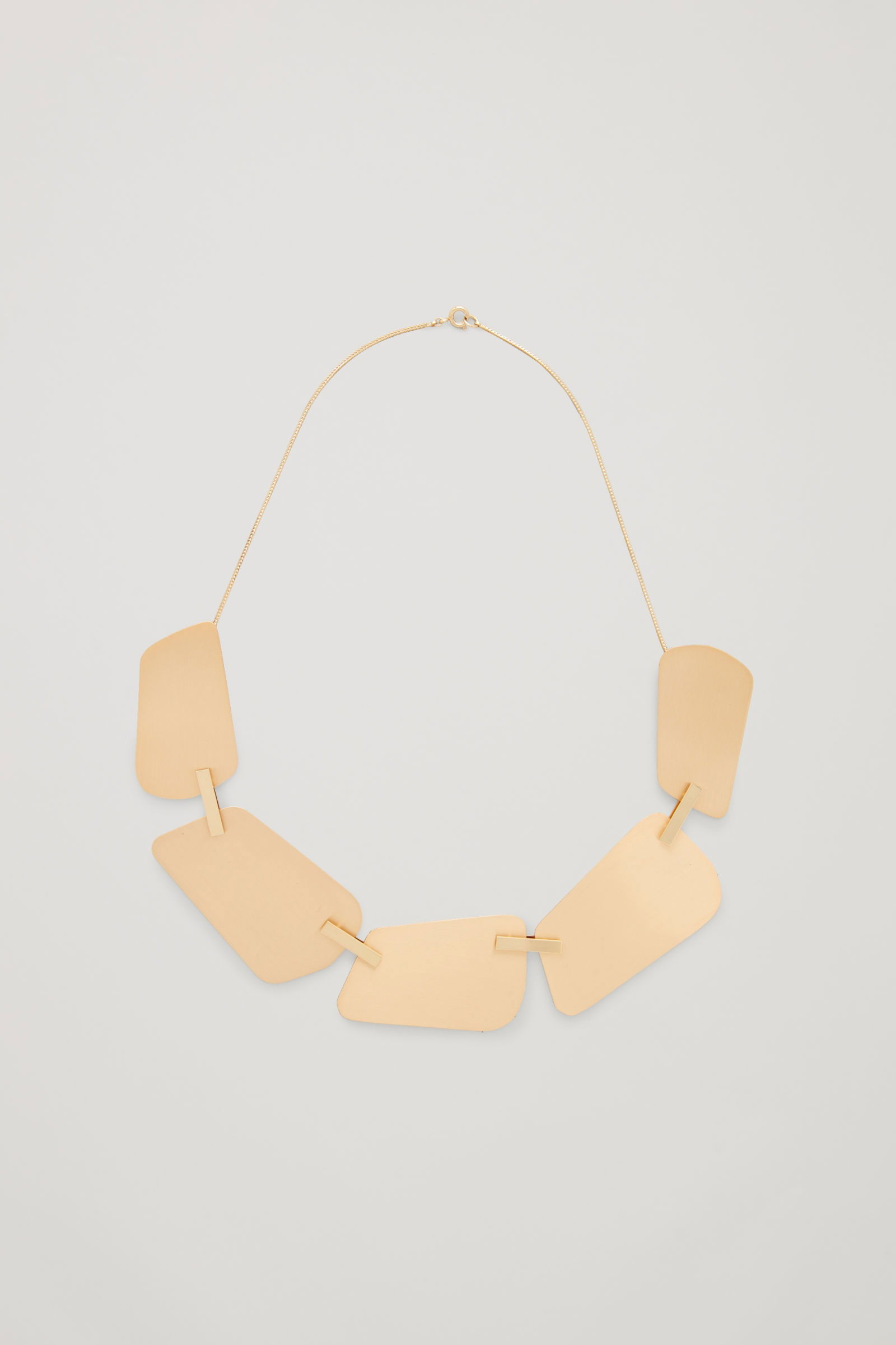 COS Staple-Detailed Short Necklace in Gold | endource