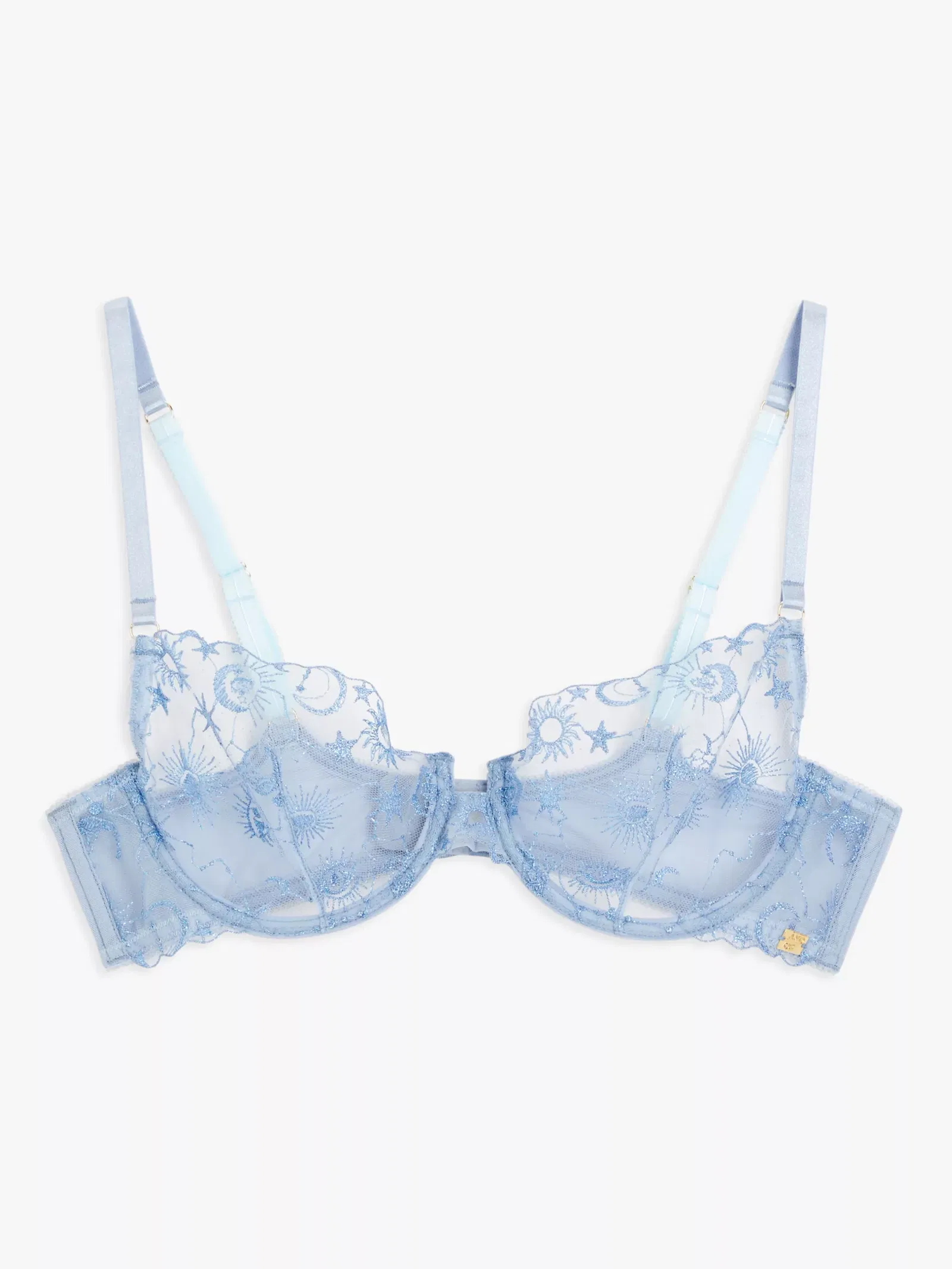 AND/OR Kiki Cosmo Non Padded Underwired Bra in Light Blue | endource