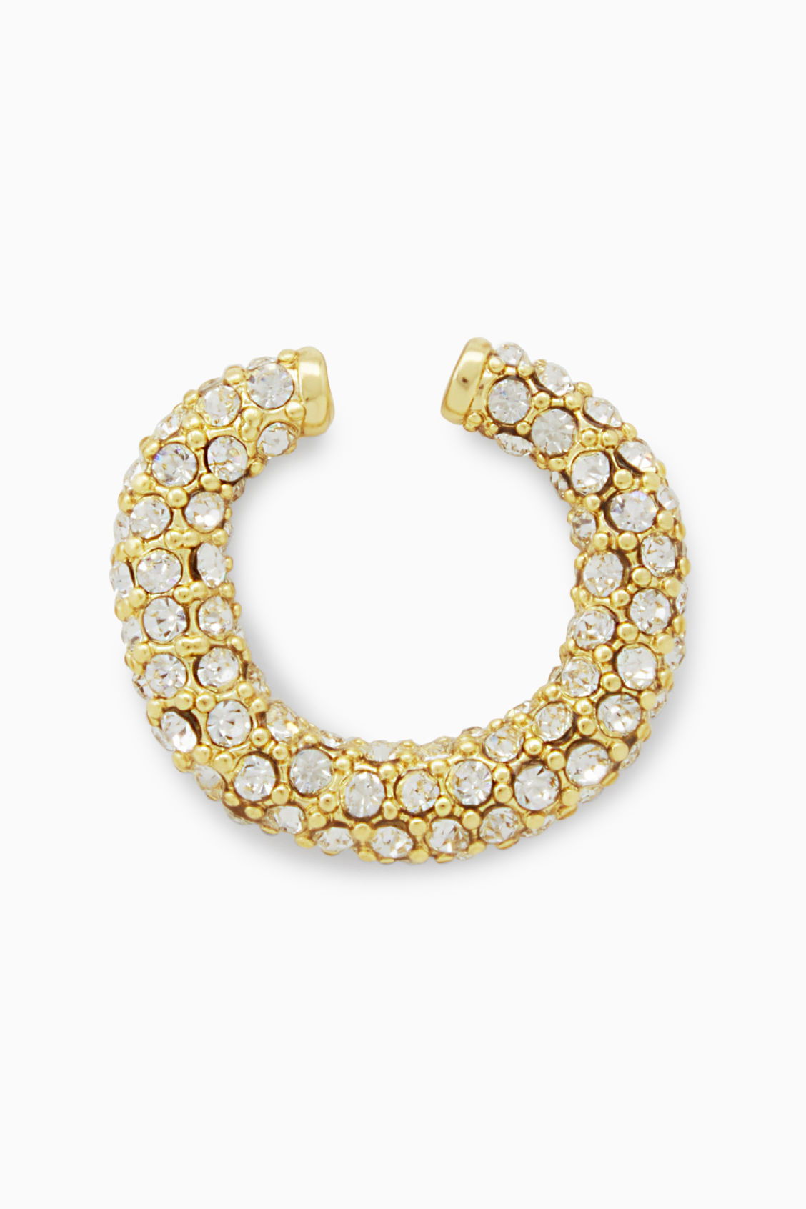 COS Crystal-Embellished Ear Cuff in GOLD | endource