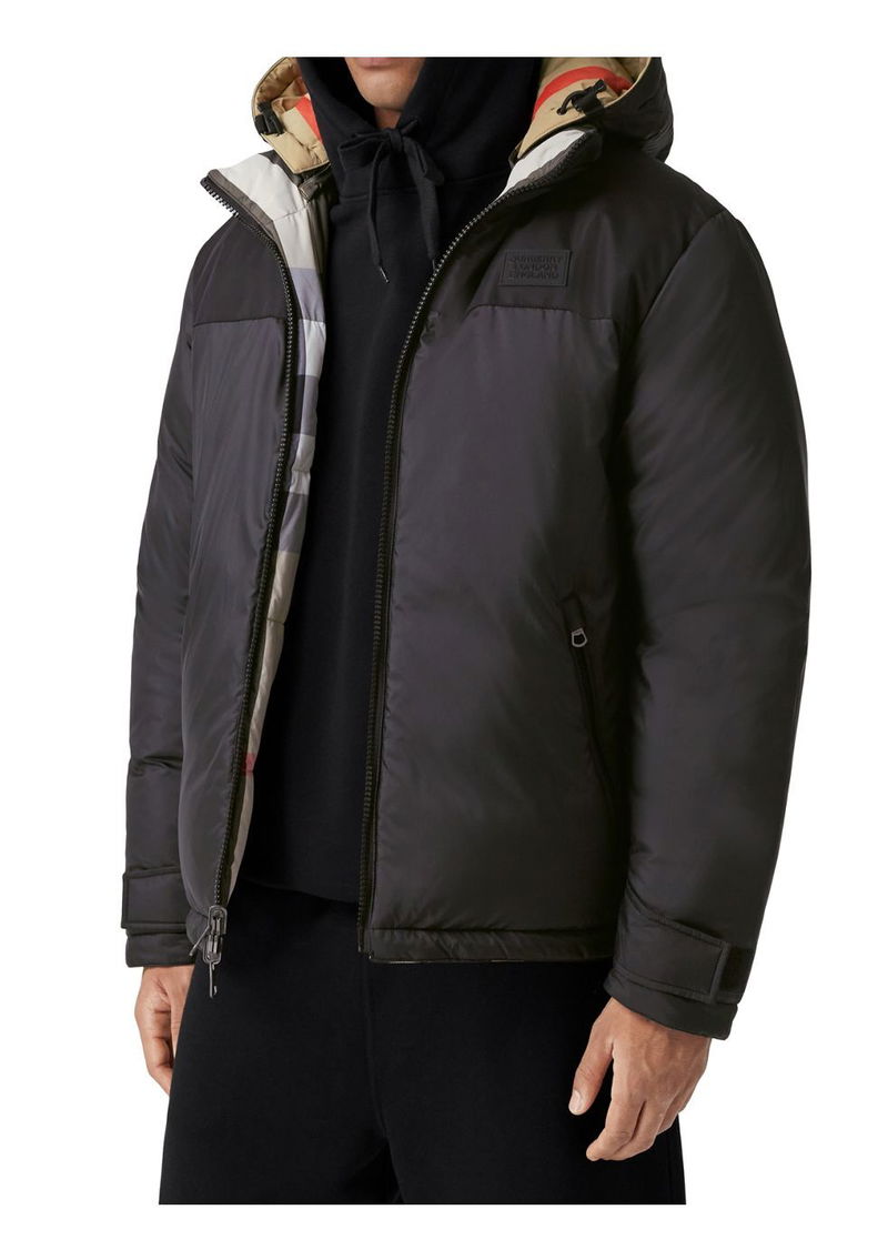 BURBERRY Reversible Check Puffer Jacket | Endource
