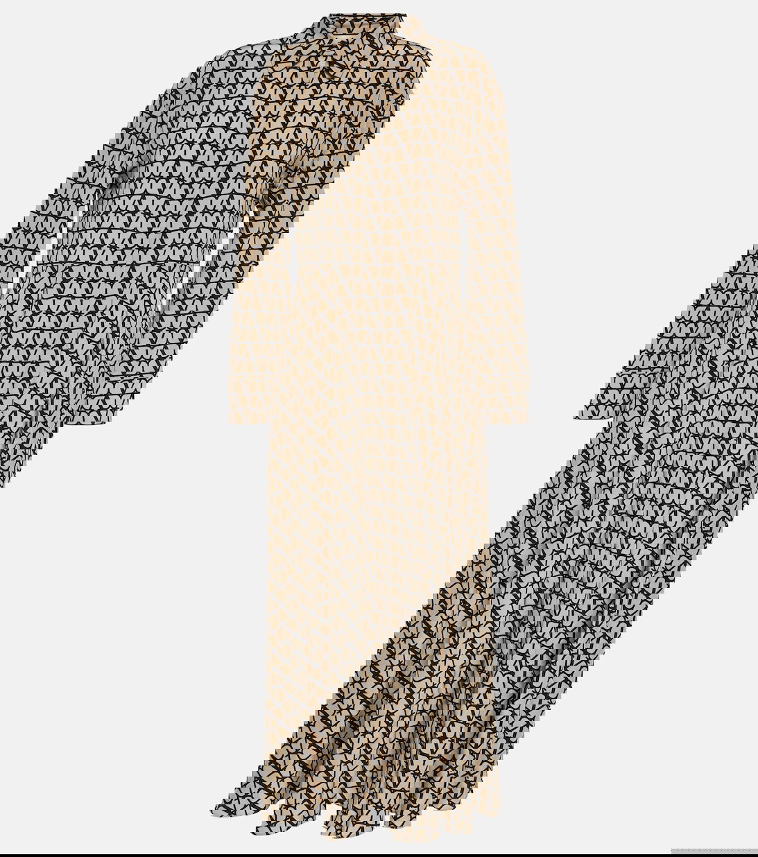 Valentino Toile Iconographe Silk Maxi Dress in Beige | endource