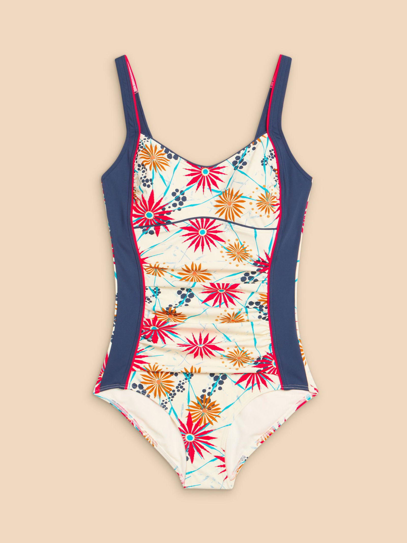 WHITE STUFF Splash Swimsuit in Ivory/Multi | endource