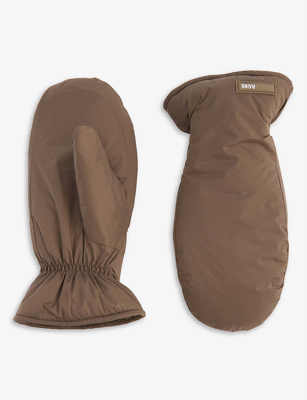 RAINS Padded Shell Mittens in BLACK | endource